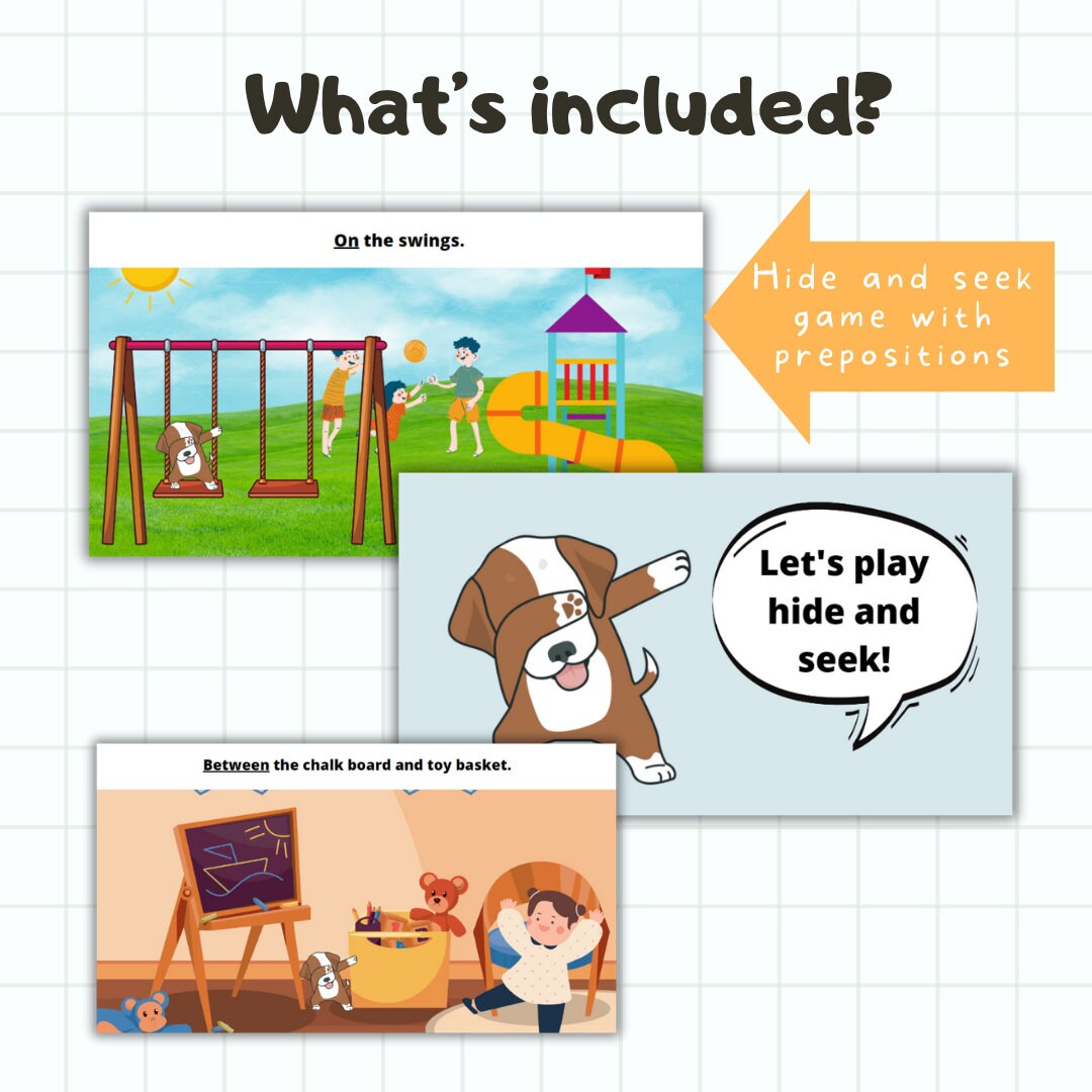 Prepositions Activities Kit, Vocabulary Learning Materials for Kids ...