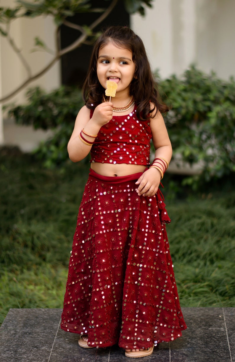 Buy Traditional Indian Ethnic Colorful Kids Wear Lehenga Choli Online ...