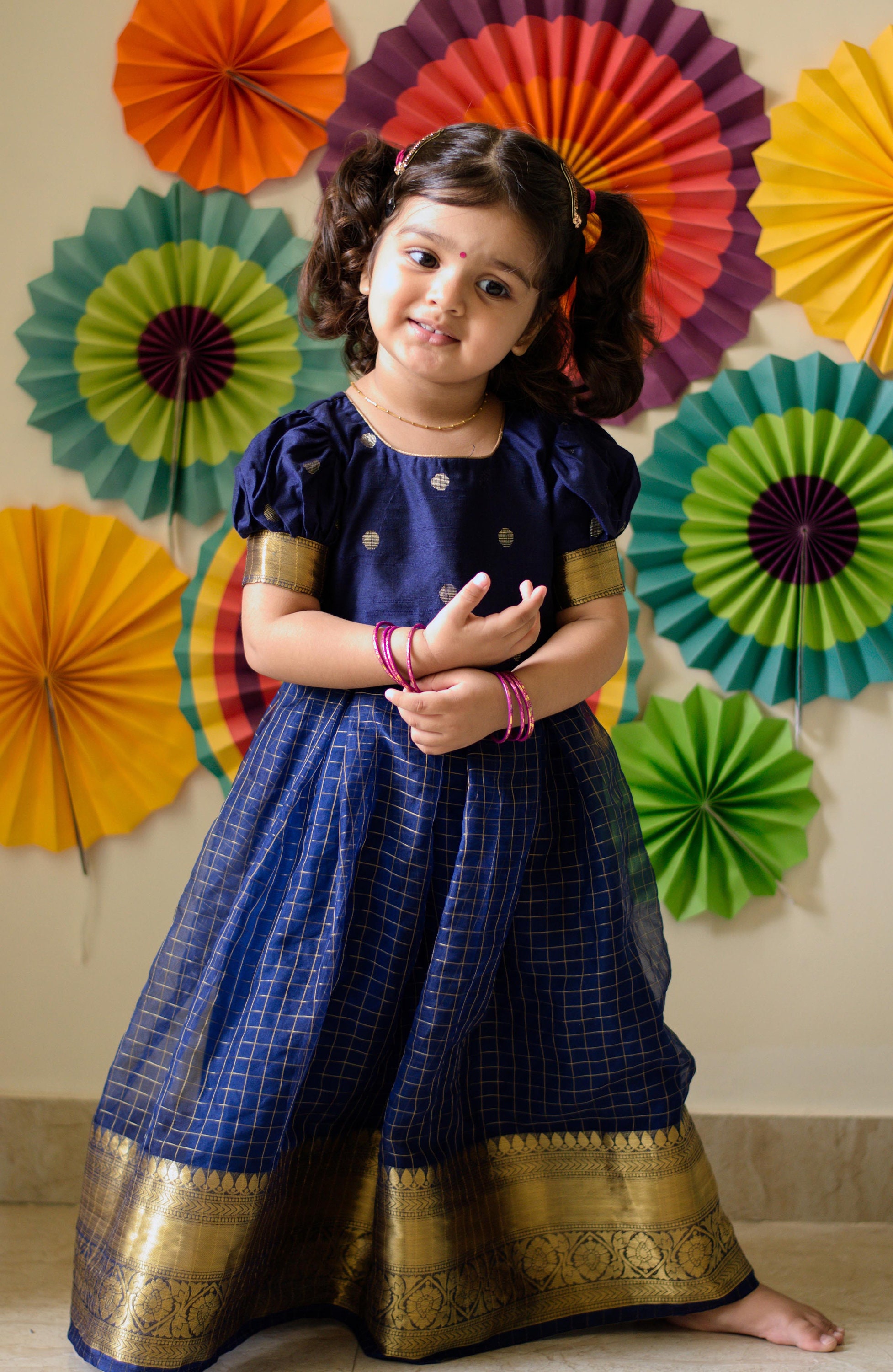 Traditional Handmade Indian Ethnic Kids Wear Lehenga Choli Frock ...