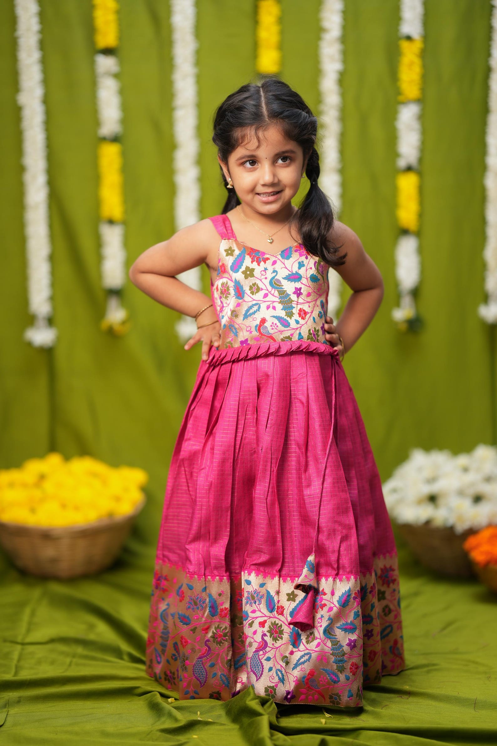Traditional Handmade Indian Ethnic Kids Wear Lehenga Choli Frock ...