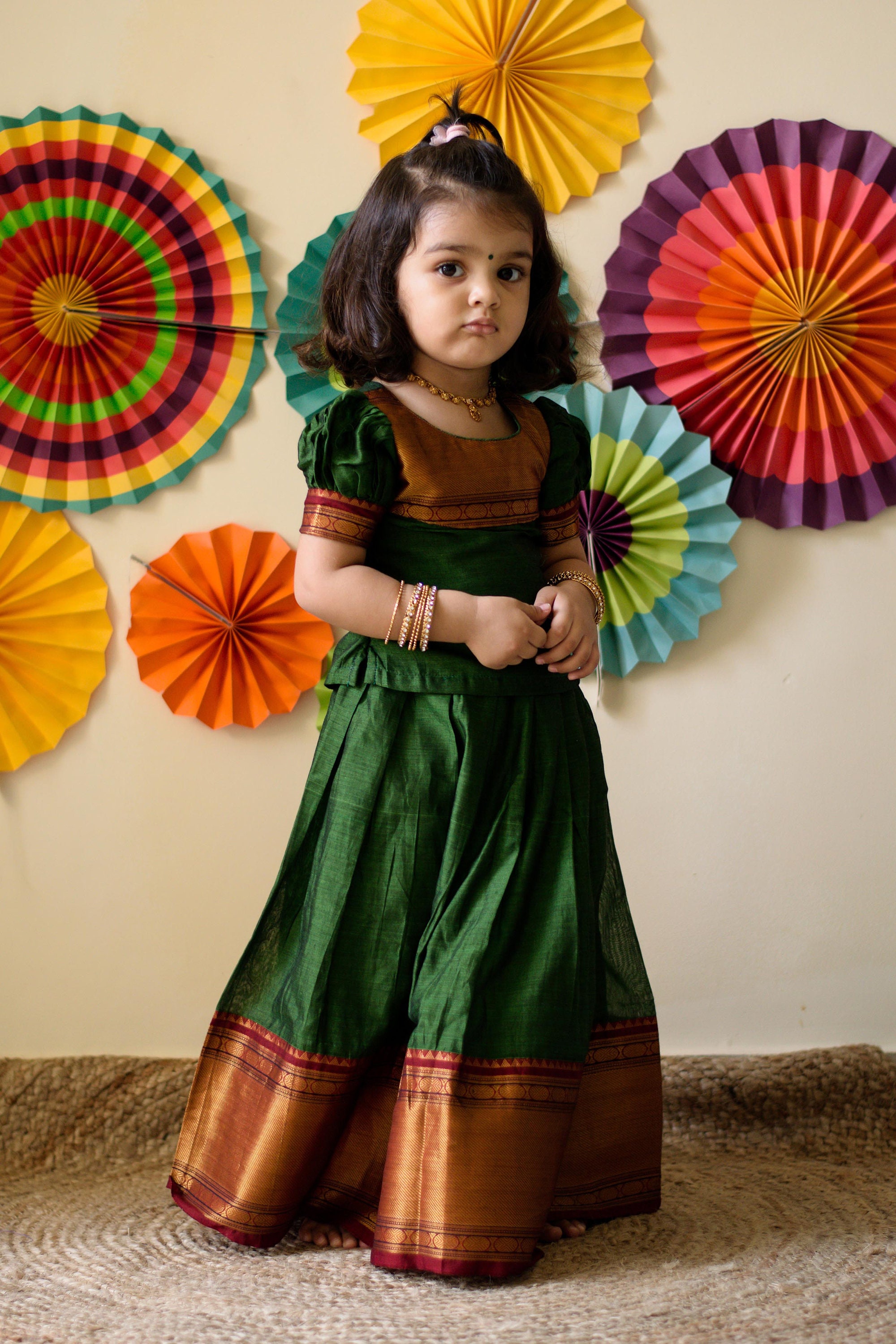 Traditional Indian Ethnic Kids Wear Lehenga Choli Frock in - Etsy