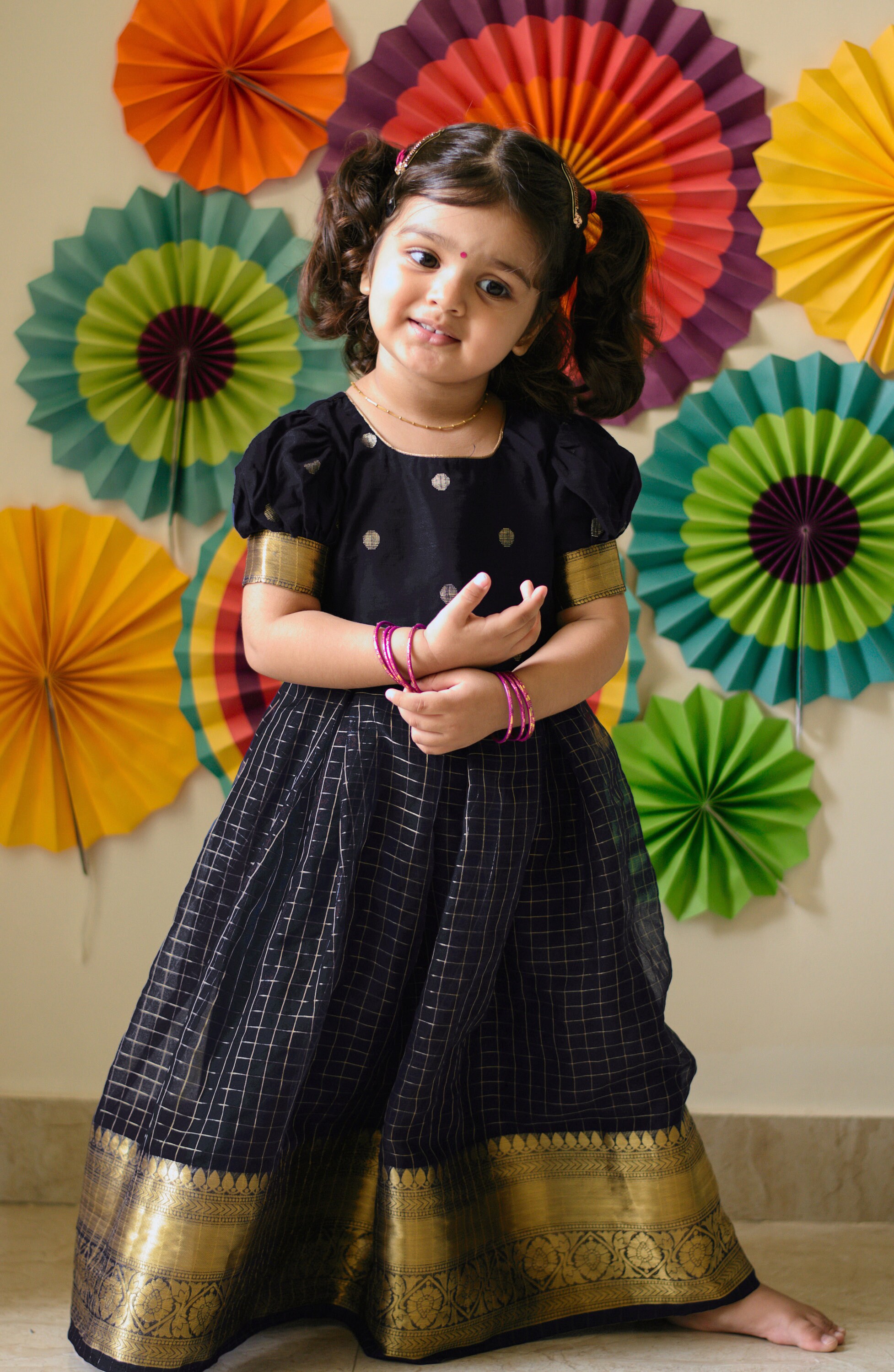 Traditional Handmade Indian Ethnic Kids Wear Lehenga Choli Frock ...