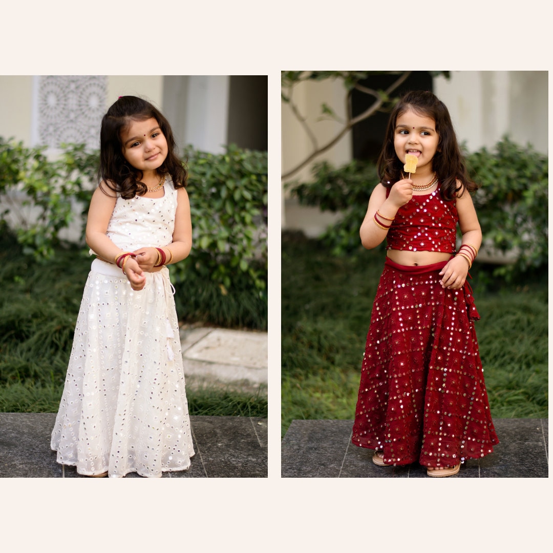 Buy Traditional Indian Ethnic Colorful Kids Wear Lehenga Choli Online ...