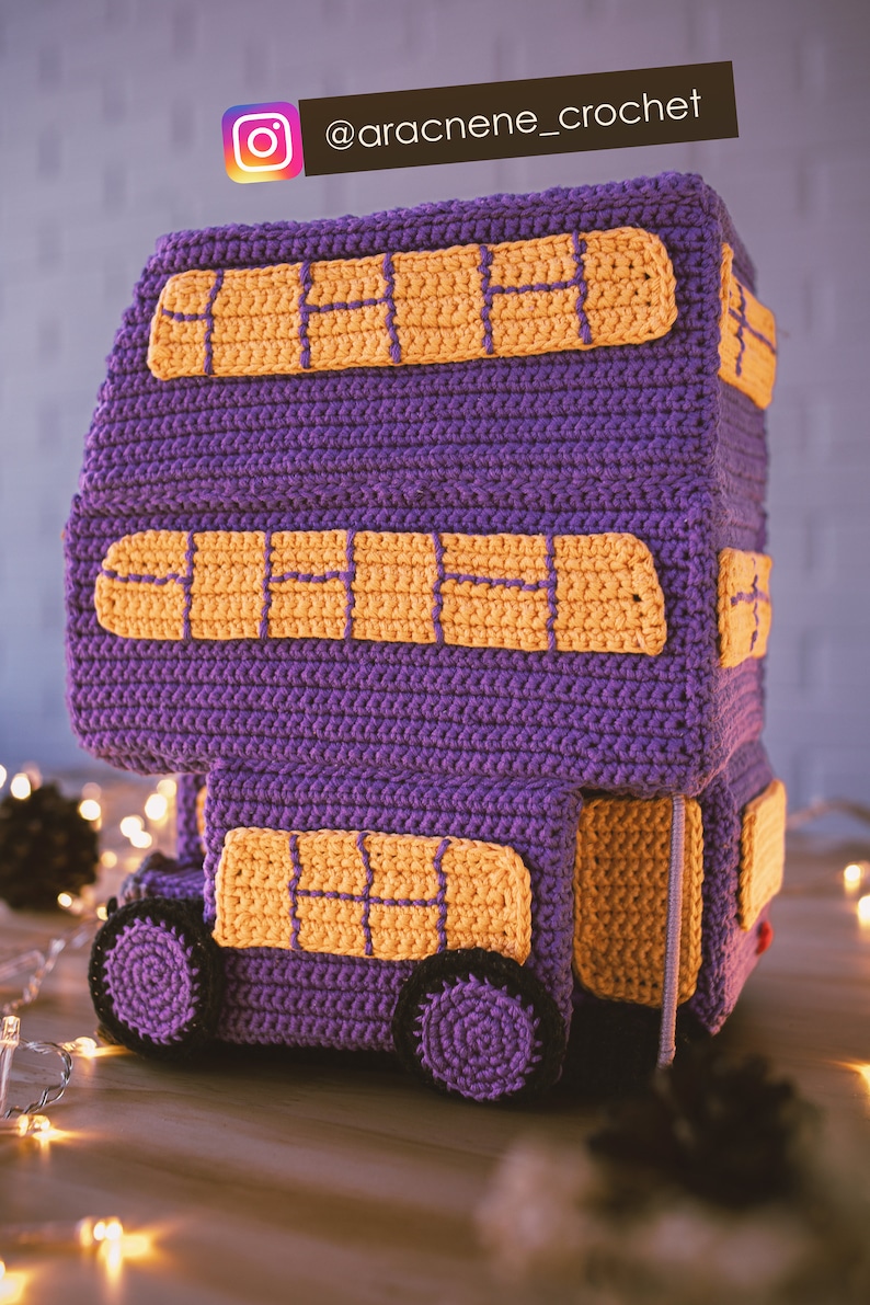 Purple Bus Purple Bus Crochet Pattern PDF Amigurumi - Etsy