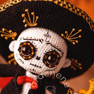 Dia de los muertos Mariachi CROCHET PATTERN PDF - Etsy México
