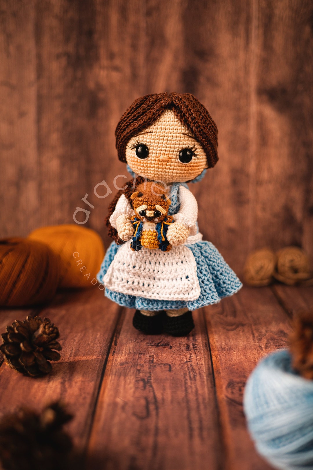 Belle & Mini Beast Amigurumi Doll CROCHET PATTERN PDF - Etsy