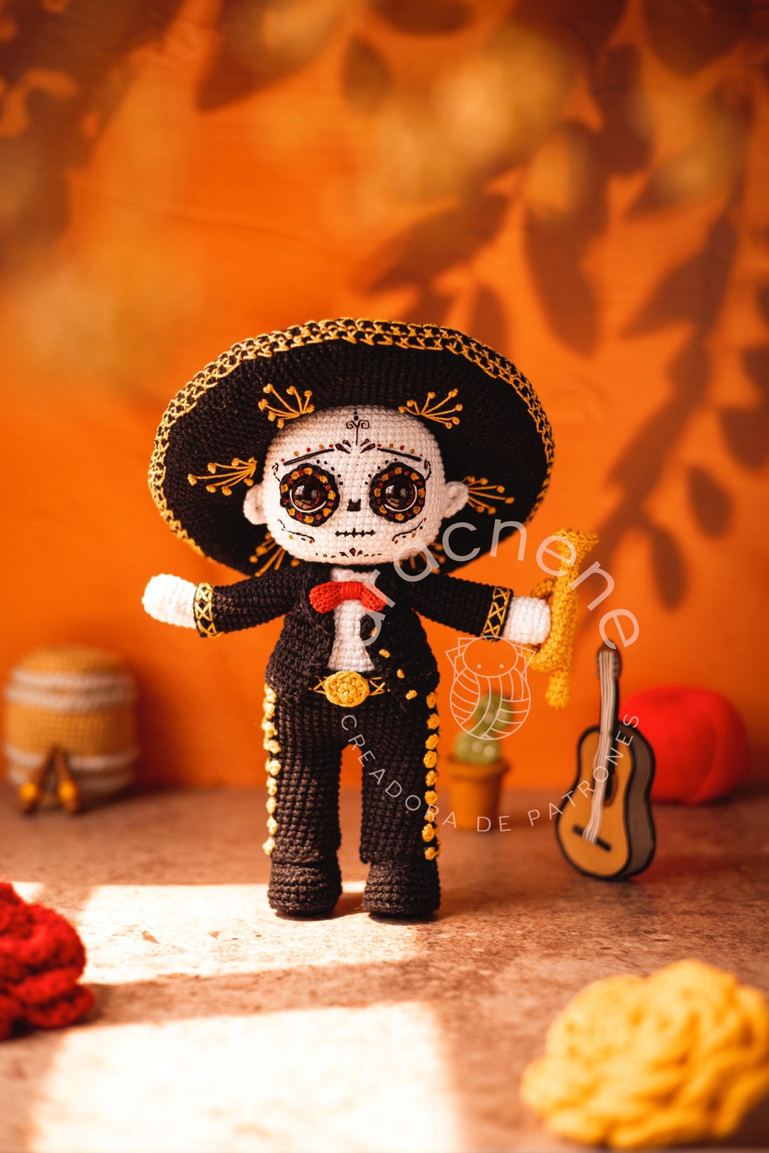 Day of the Dead Mariachi Crochet Pattern PDF - Etsy