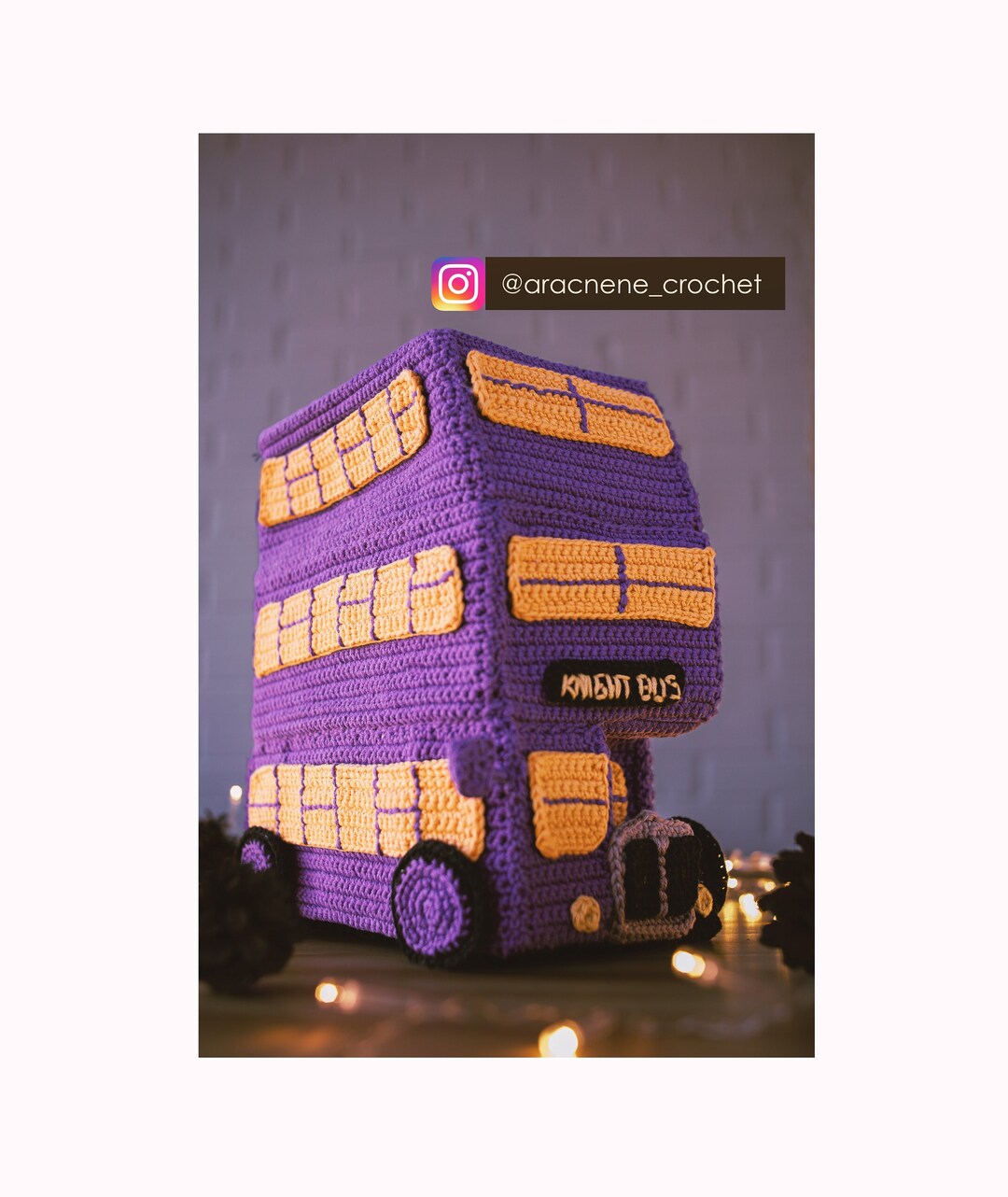 Purple Bus Purple Bus Crochet Pattern PDF Amigurumi - Etsy