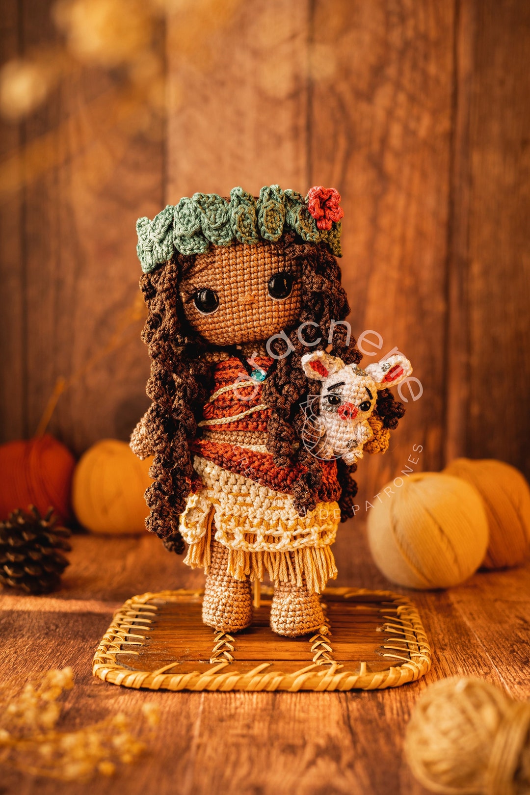 Polynesian Princess Amigurumi CROCHET PATTERN PDF - Etsy