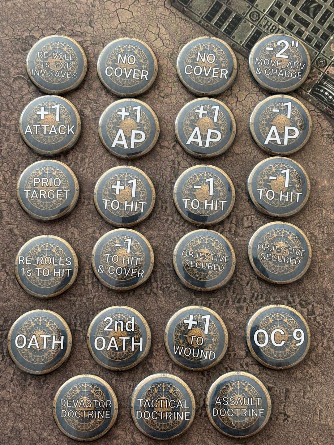 Space Warriors Token Set Codex 23 Pieces - Etsy