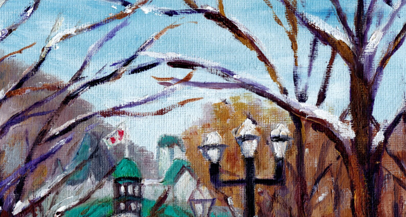 Original Painting of Mcgill University Entrance Roddick Gates and ...