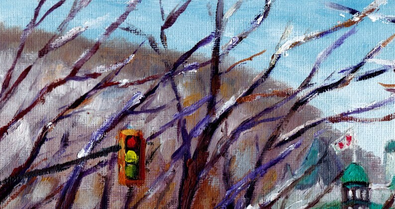 Original Painting of Mcgill University Entrance Roddick Gates and ...