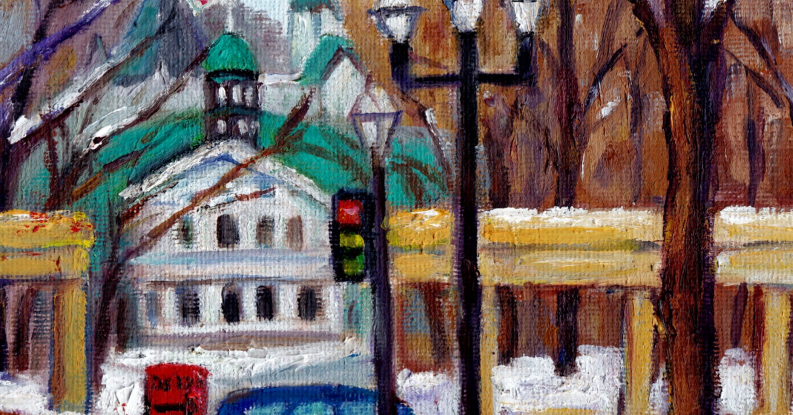 Original Painting of Mcgill University Entrance Roddick Gates and ...