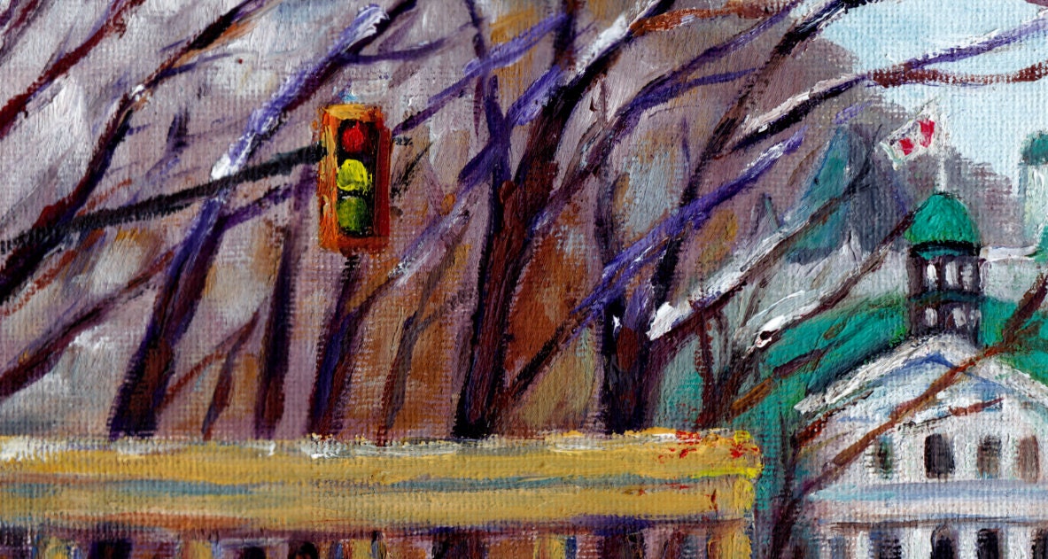 Original Painting of Mcgill University Entrance Roddick Gates and ...