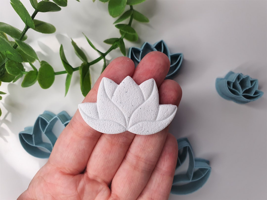 Lotus Flower Clay Cutter, Sharp Cutting Edge, Polymer Clay Cutters ...