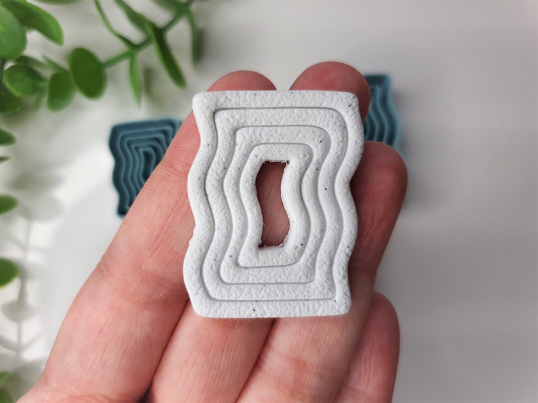 Wavy Rectangular Clay Cutter, Daisy Shape Cutter, Sharp Cutting Edge ...