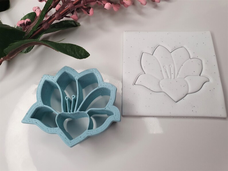 Lotus Flower Clay Cutter, Sharp Cutting Edge, Polymer Clay Cutters ...