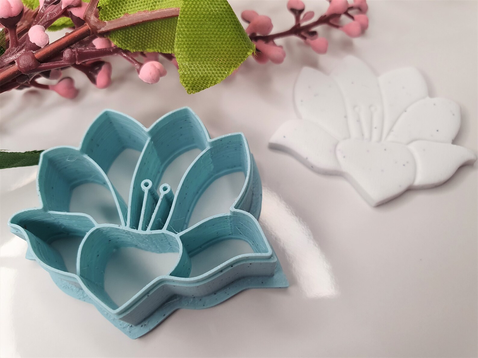 Lotus Flower Clay Cutter, Sharp Cutting Edge, Polymer Clay Cutters ...