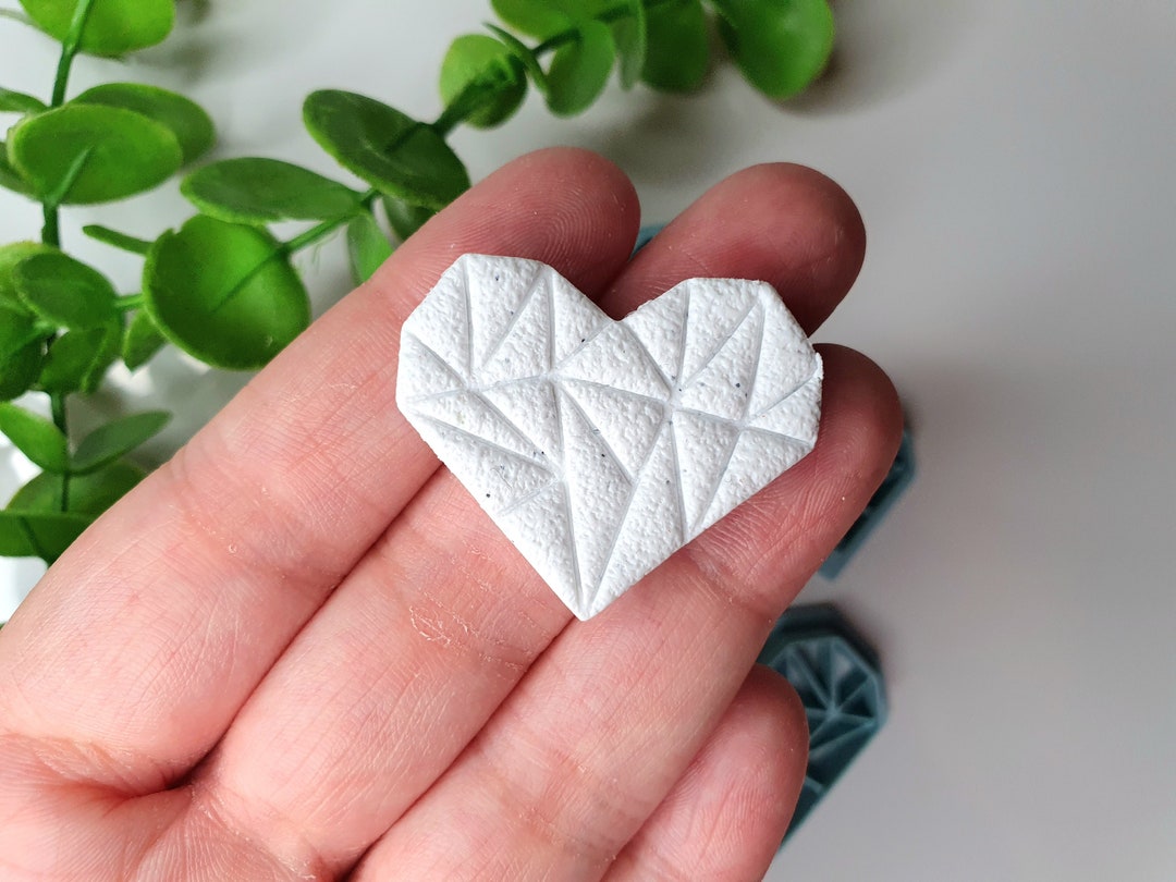 Origami Heart Clay Cutter, Sharp Cutting Edge, Polymer Clay Cutters ...
