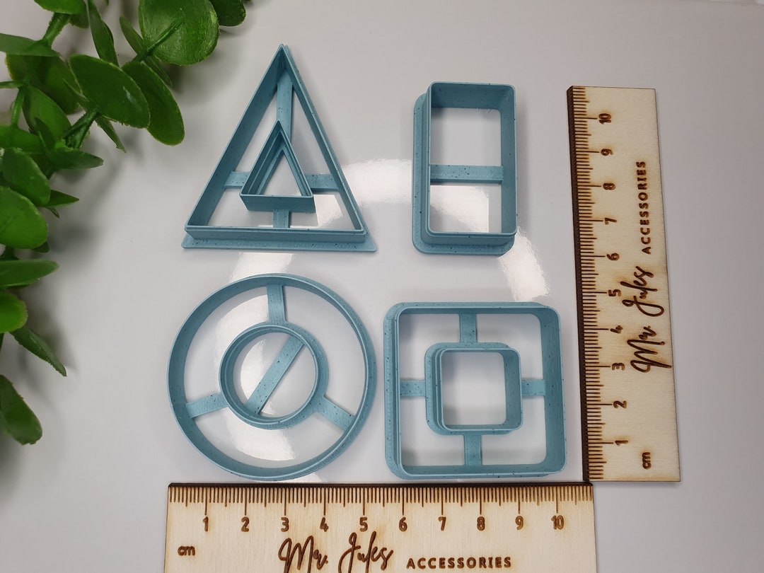 Basic Shapes Set Clay Cutter, Sharp Cutting Edge, Polymer Clay Cutters ...