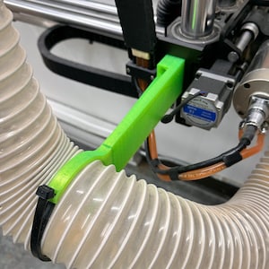 Z Axis 4 Inch Flex Hose Mount Bracket Fits Onefinity CNC, STL File for ...