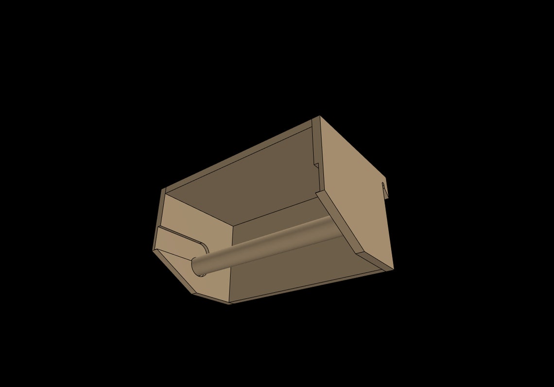 French Cleat Paper Towel Holder CNC Files: SVG/DXF for Woodworking and ...