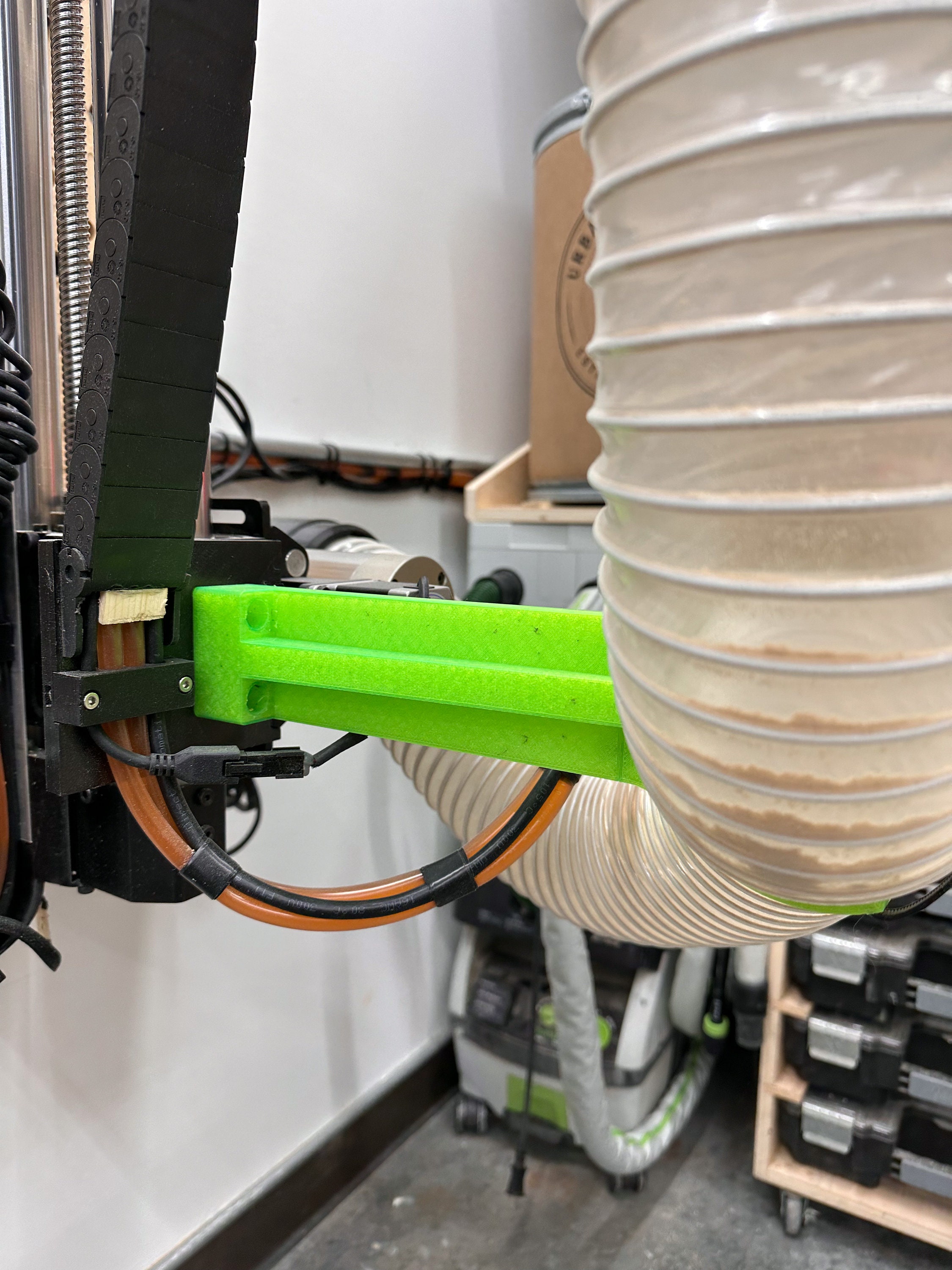 Z Axis 4 Inch Flex Hose Mount Bracket Fits Onefinity CNC, STL File for ...