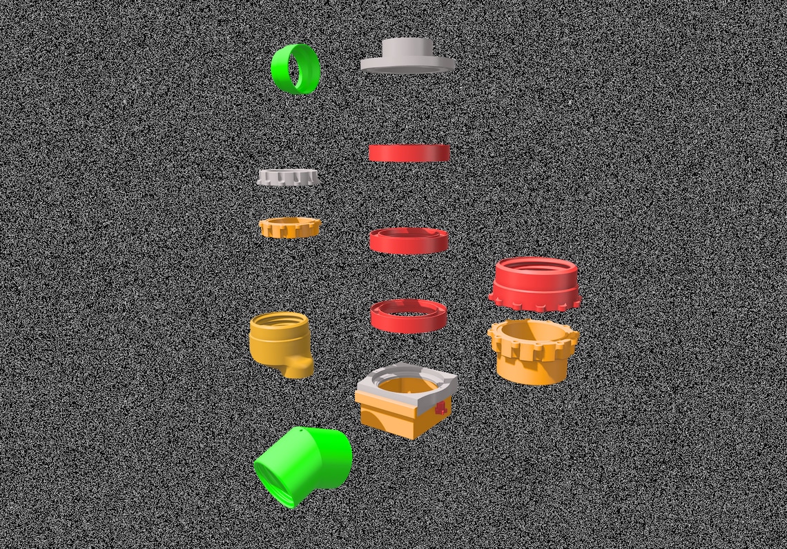 Wall Mount Dust Collector 3D Printed Hepa Filter Kit 3D Print STL Files ...