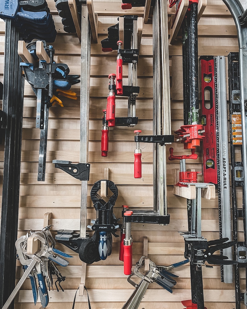 French Cleat Clamp Rack CNC Files: SVG/DXF for Woodworking and - Etsy ...