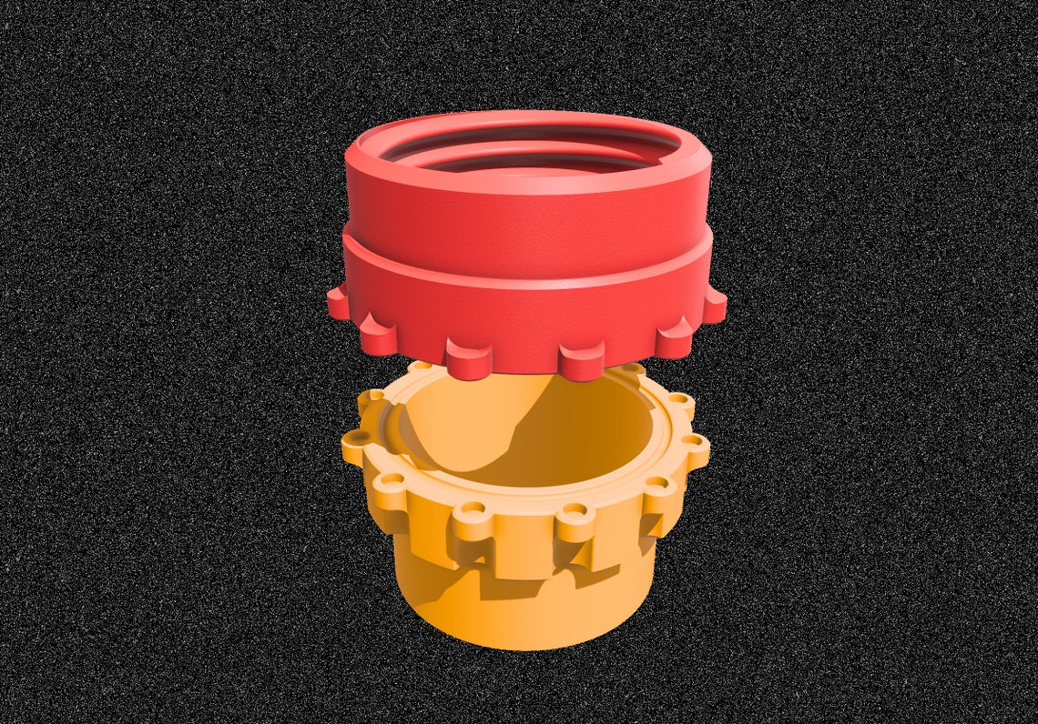 4 Inch Magnetic Dust Collection Couplers: STL Files for 3D Printing ...