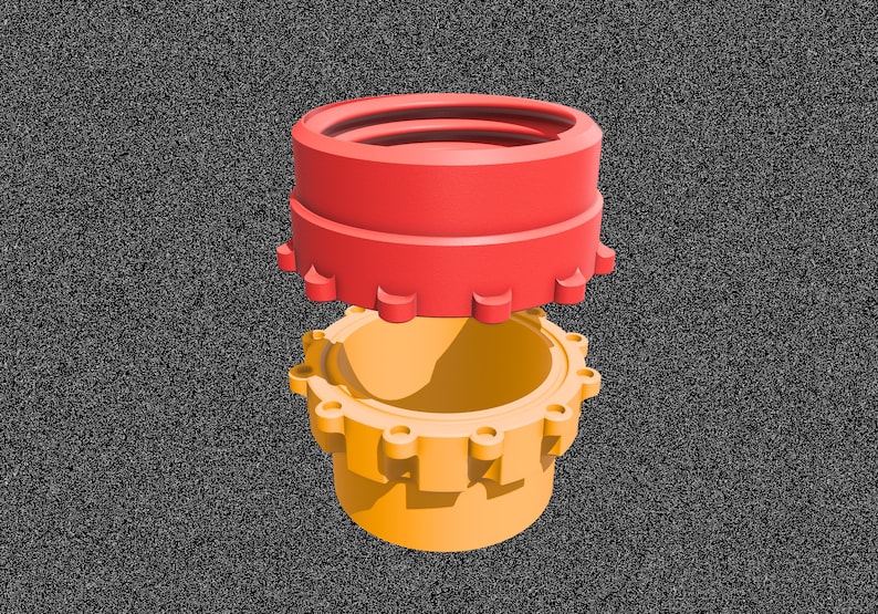 4 Inch Magnetic Dust Collection Couplers: STL Files for 3D Printing ...