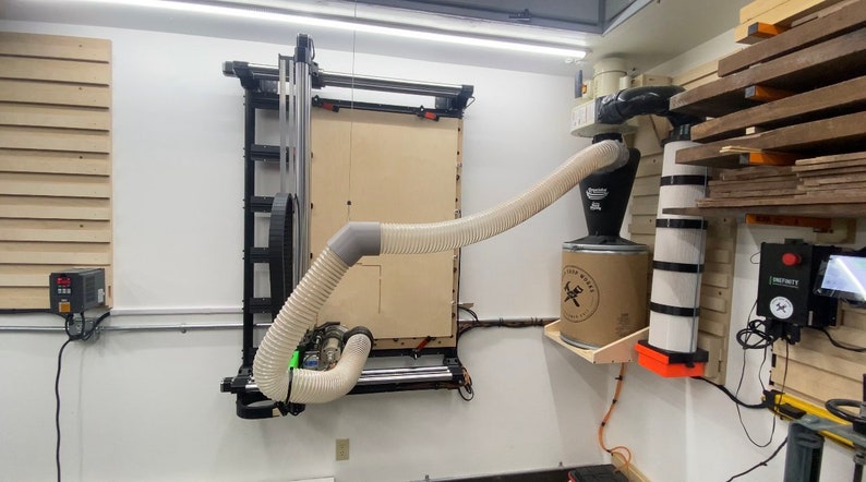 Wall Mount Dust Collector 3D Printed Hepa Filter Kit 3D Print STL Files ...