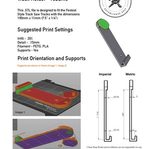Festool Guide Rail Wall Mount: STL File for 3D Printing/diy Track Saw ...