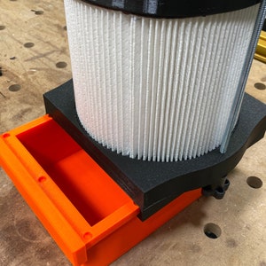 Wall Mount Dust Collector 3D Printed Hepa Filter Kit 3D Print STL Files ...