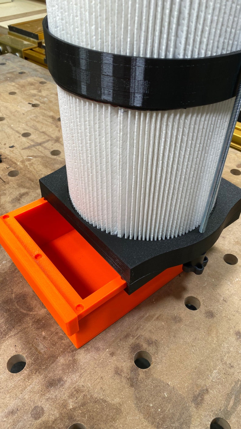 Wall Mount Dust Collector 3D Printed Hepa Filter Kit 3D Print STL Files ...