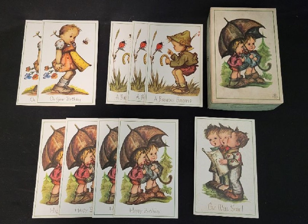 Hummel Cards "get Well and Birthday" - Etsy