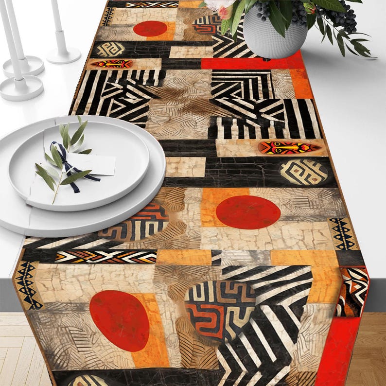 Savannah Runner | African Oriental Table Runner | Afro-aesthetic Safari ...