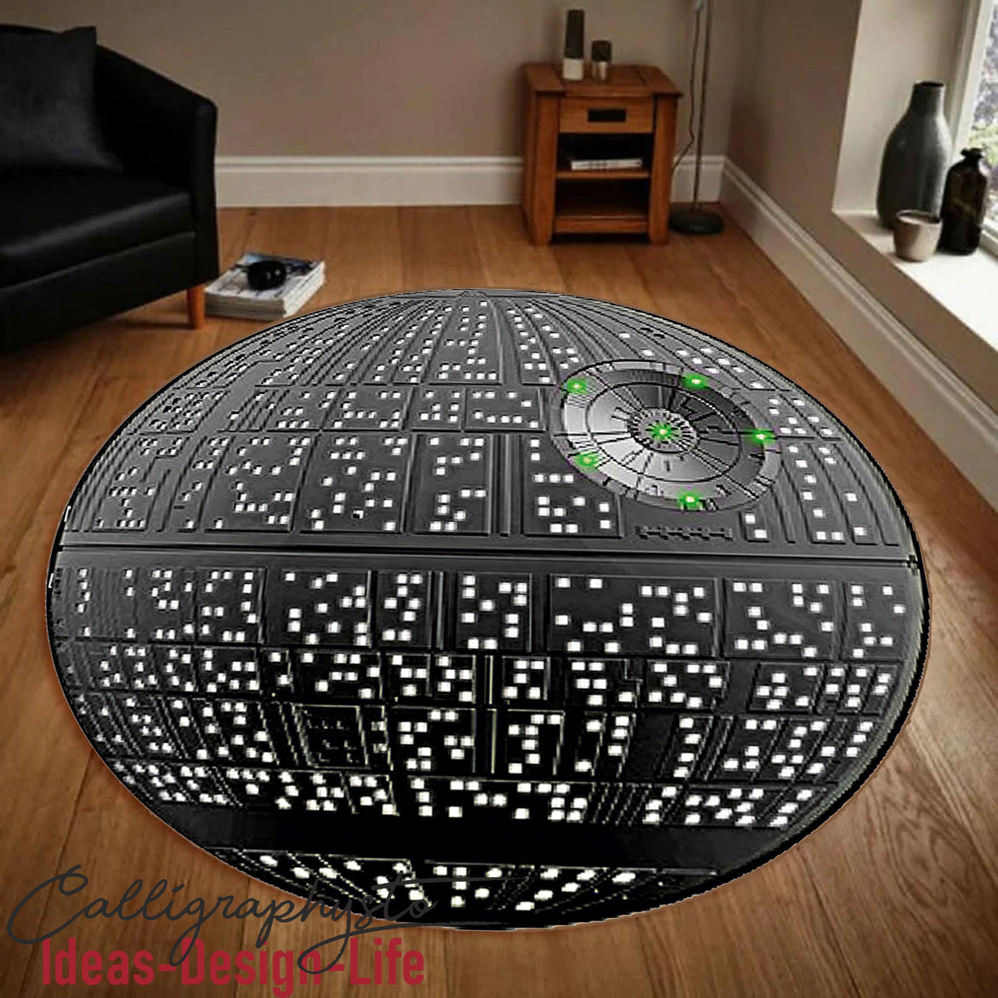 The Star Wars Mats, Aztec Calendar-star Wars, Office Chair Mat, Non ...
