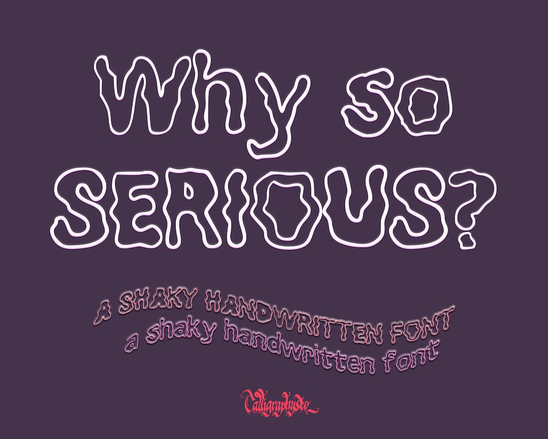 LET'S VIBRATE2, A Shaky Handwritten Font, Cricut Fonts, Fonts for ...