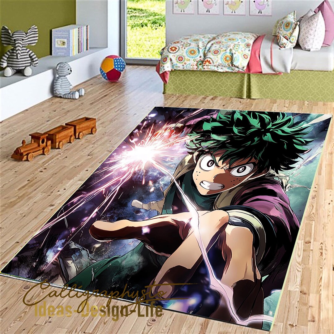 Anime Area Rug: Japanese Animation Fan Home Decor - Etsy