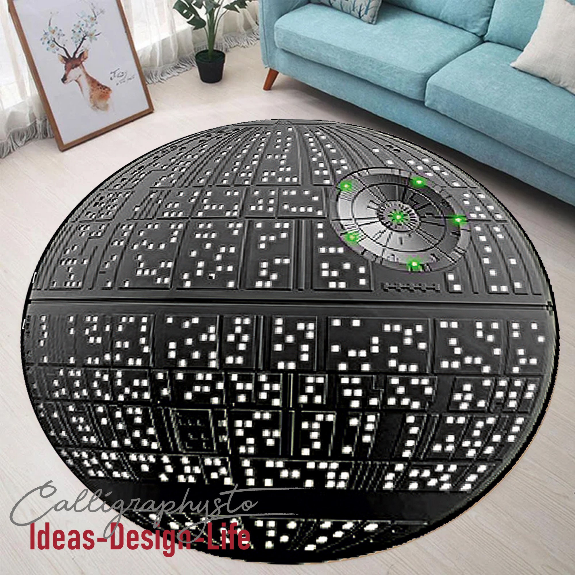 The Star Wars Mats, Aztec Calendar-star Wars, Office Chair Mat, Non ...