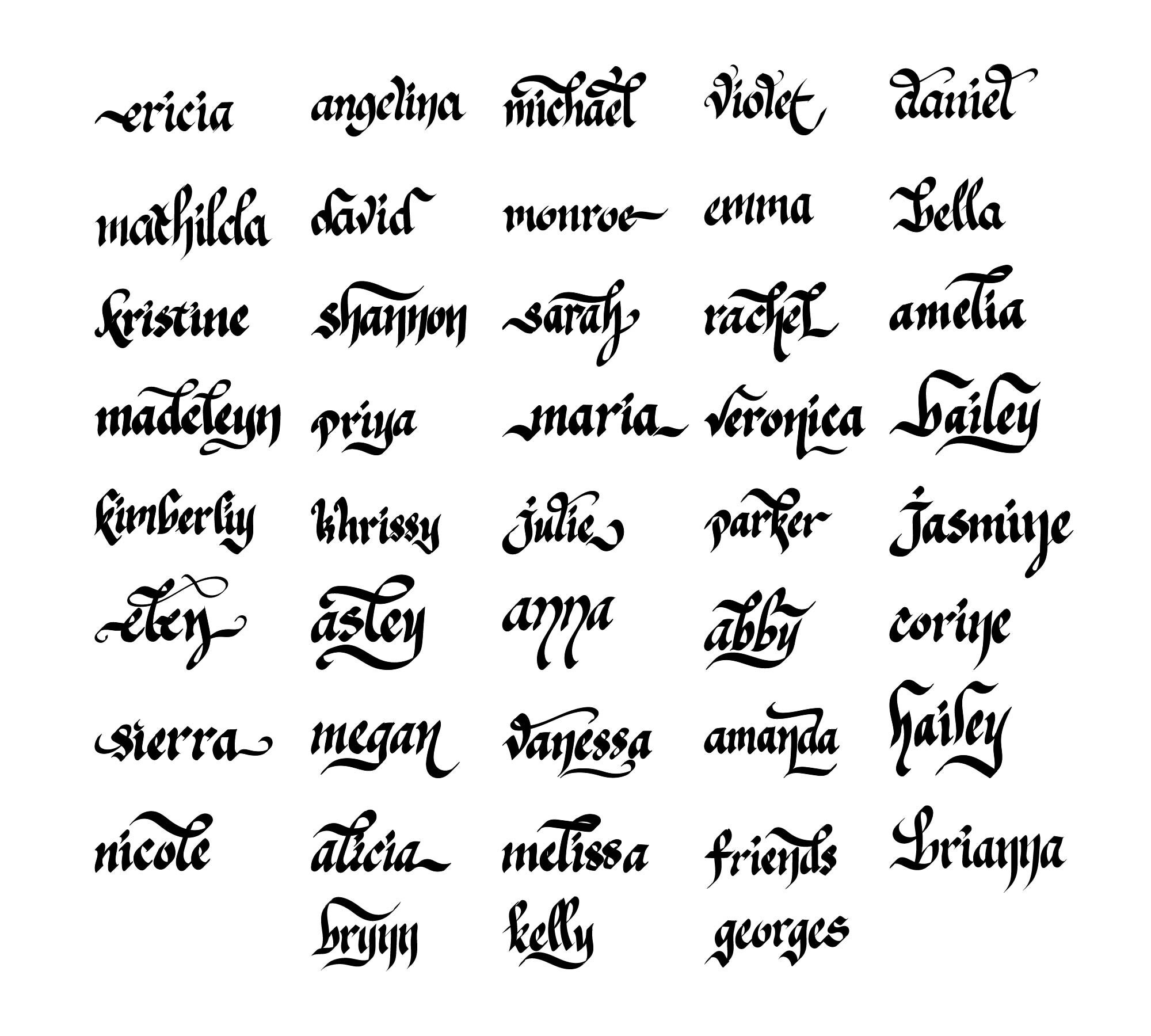 Custom Name SVG Hand Lettered Cursive Text Custom Text - Etsy
