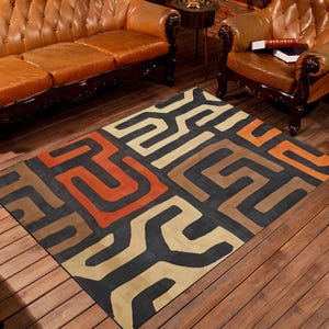 Savannah Area Rug|african Runner|afrocentric Non Slip Carpet|safari ...