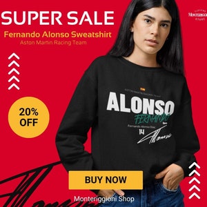 Alonso Sweatshirt | Racing Shirt, Inspired Spanish Racing Driver ...