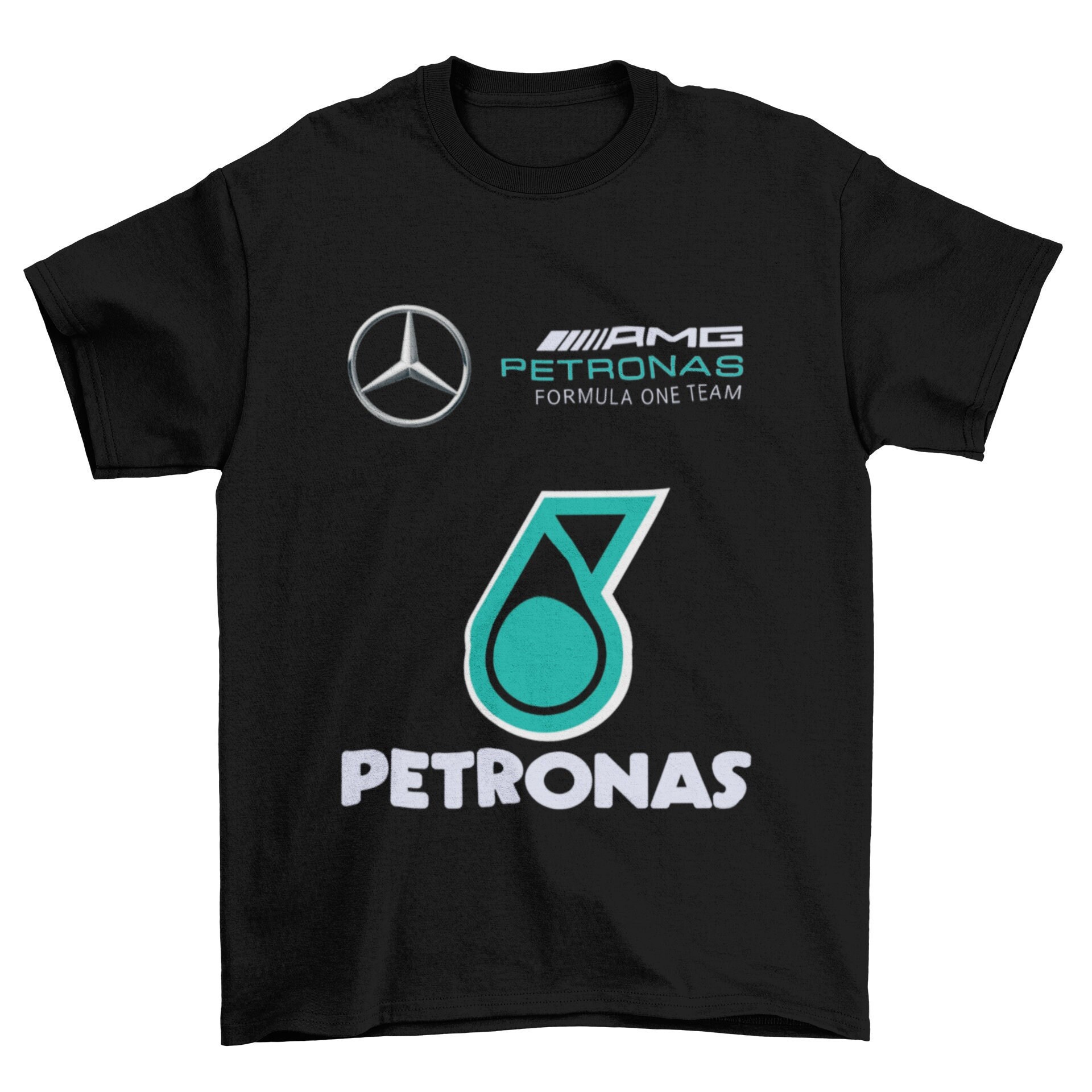 Black Mercedes AMG Petronas T Shirt Formula 1 Mercedes Benz Racing Team ...