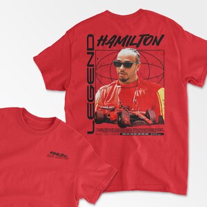 Hamilton Inspired T-shirt, Racing Driver Shirt, Racing Team Merch ...