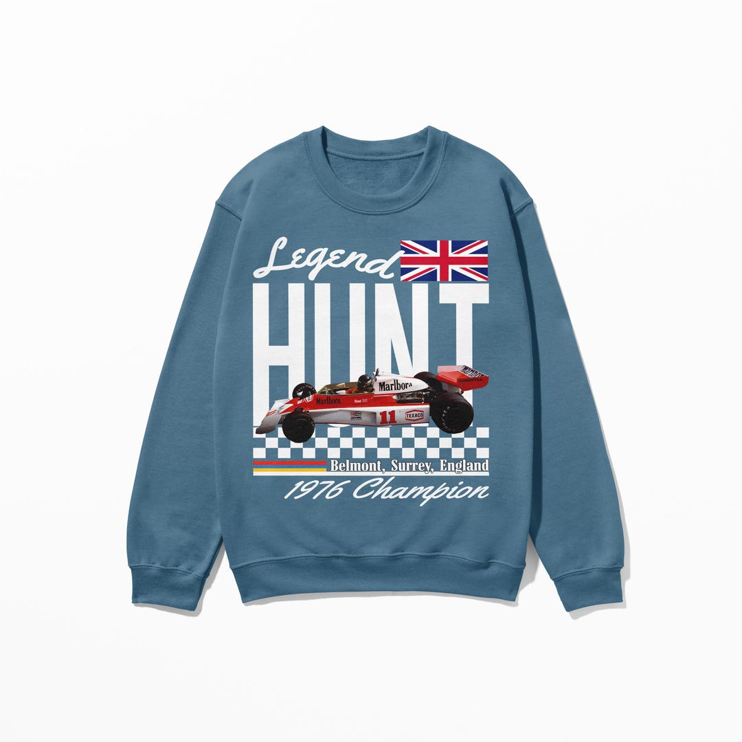 Hunt Inspired Sweatshirt British Racing Retro Sweatshirt Racing Fans ...