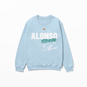Alonso Sweatshirt | Racing Shirt, Inspired Spanish Racing Driver ...