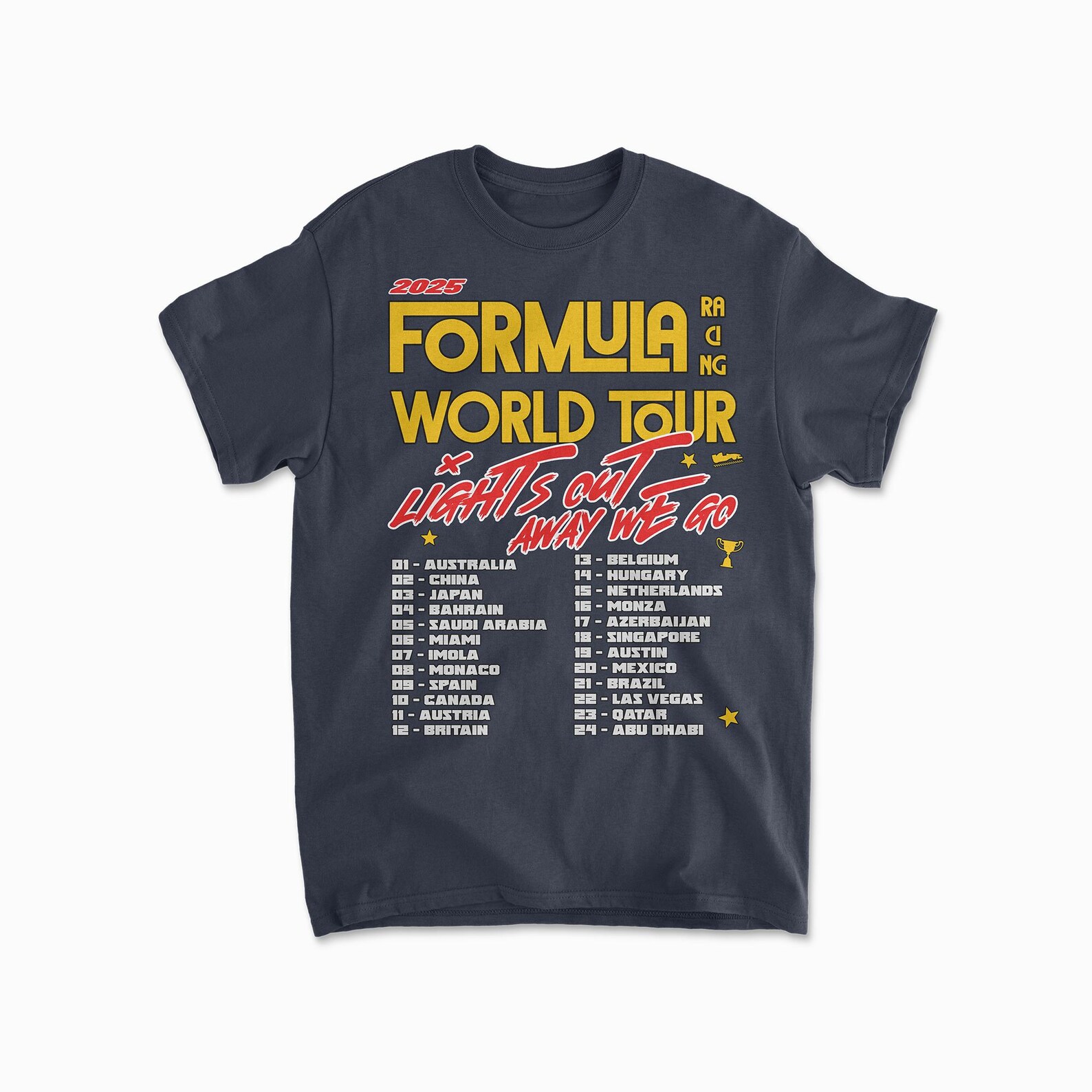 Formula Racing World Tour T-shirt, Vintage Motorsport Apparel, Race Fan ...