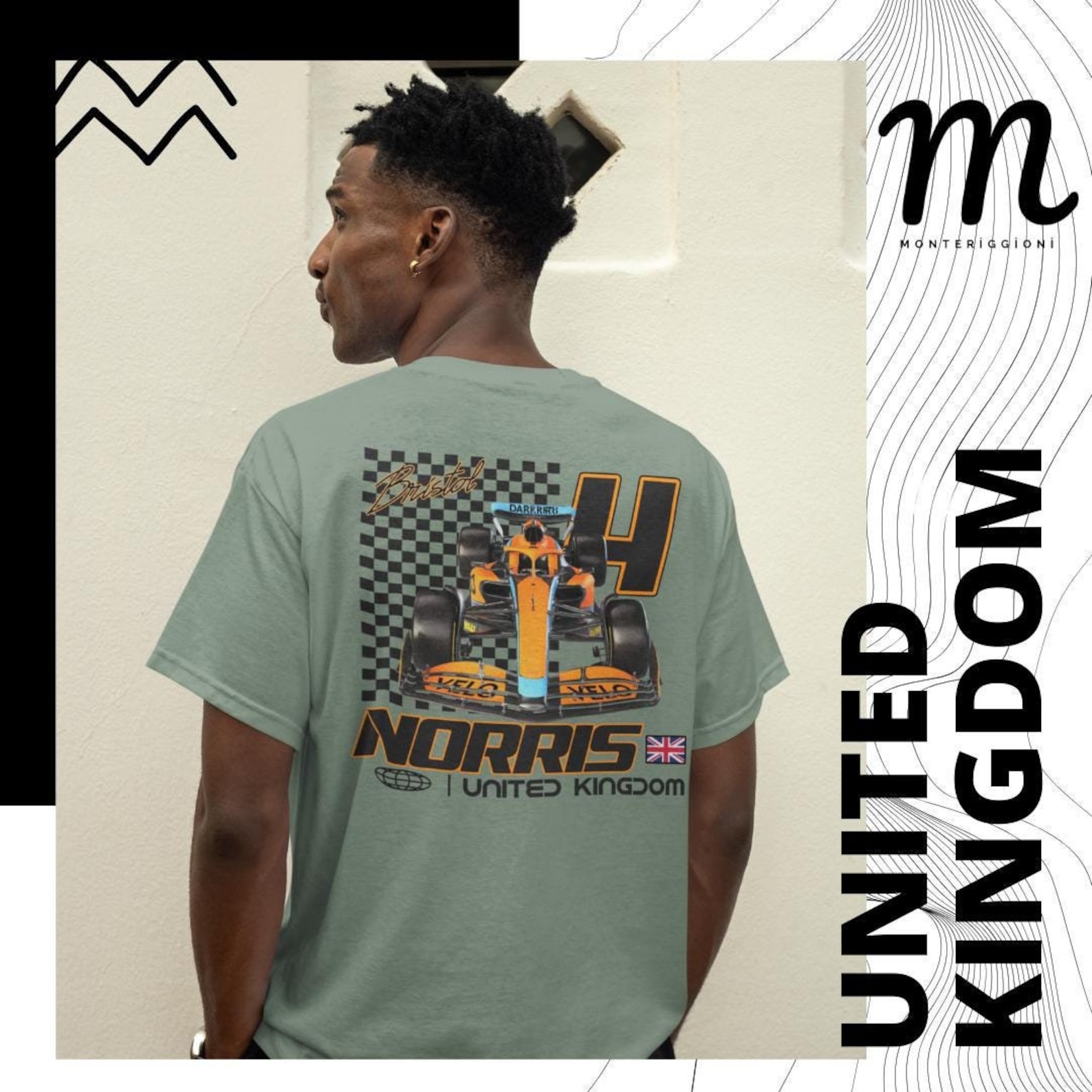 Norris Merch, British Racing Team Shirt, Motorsports Apparel, Comfort ...